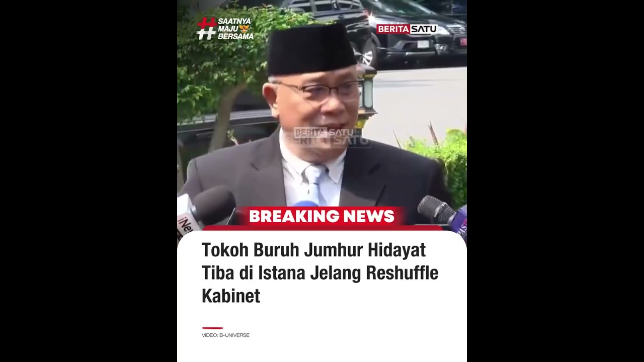 Tokoh Buruh Jumhur Hidayat Tiba di Istana Jelang Reshuffle Kabinet #beritasatu