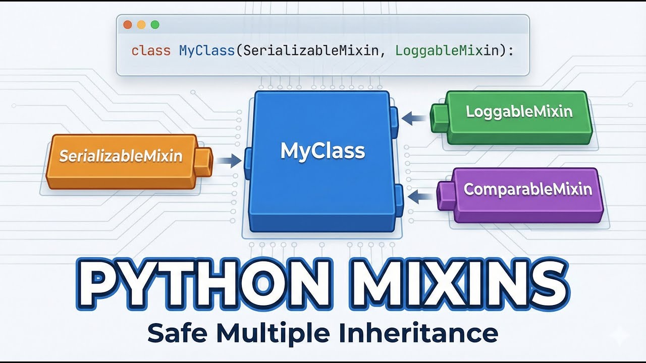 Python Mixins Explained | Safe Multiple Inheritance Guide#Python #Programming #OOP