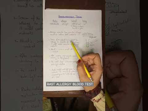 RAST ALLERGY BLOOD TEST I'm 60seconds