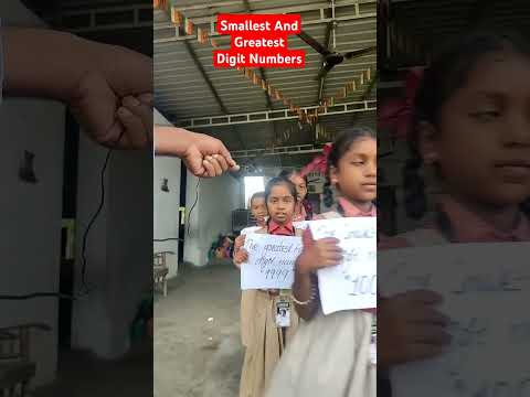 Smallest And Greatest Digit Numbers #smallest #greatest #digits #numbers #school #education 🌈😍