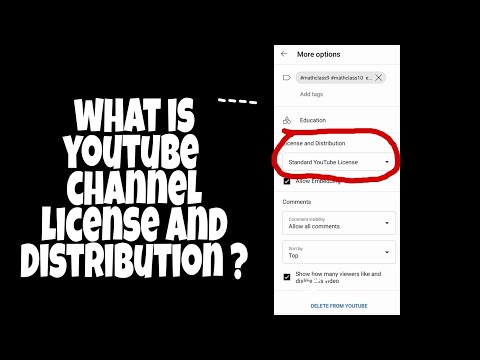 #license what is license and Distribution standard youtube license vs creative commons attribution?