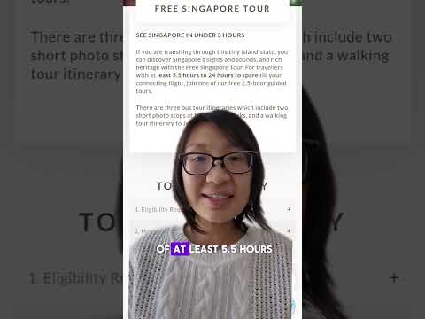 Free Tour in Singapore on a Layover | Travel Hacks | Budget Travel | Visit Singapore