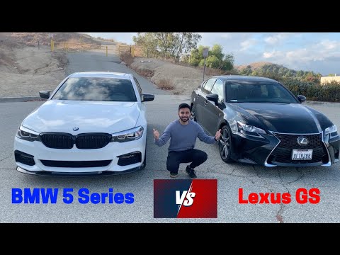 BMW 5 SERIES VS LEXUS GS (BMW 540i vs Lexus GS 350 F Sport Review + Drive 0-60 mph)