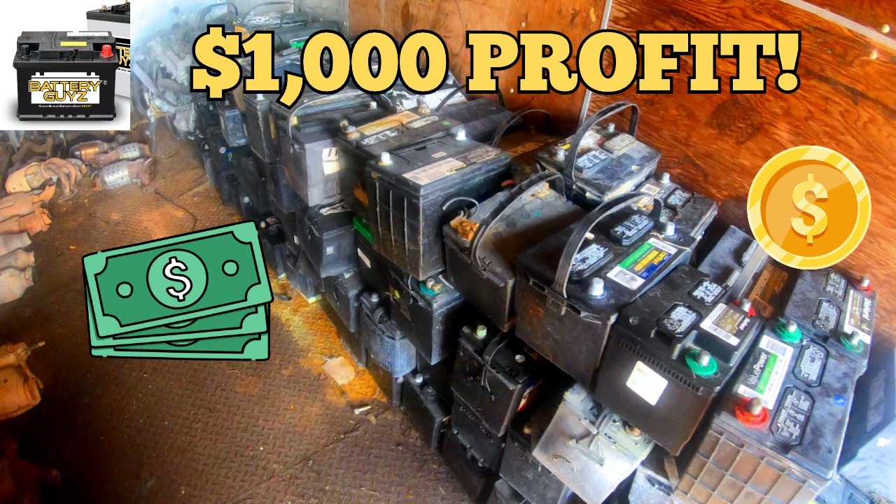 $1,000 Profit by Flipping 173 Auto Batteries