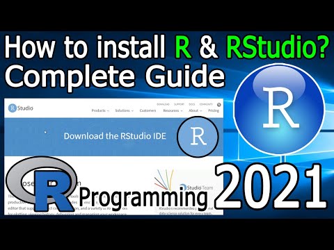 How to Install R and RStudio on Windows 10 [ 2021 Update ] R Programming Tutorial | Complete guide