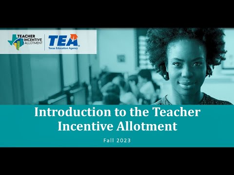 Webinar: Introduction to the Teacher Incentive Allotment - Fall 2023