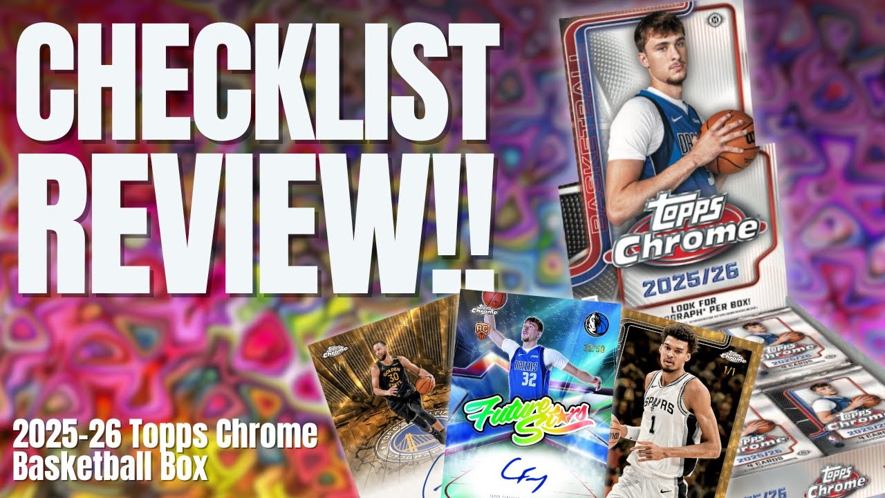 CHECKLIST REVIEW!!! 2025-26 Topps Chrome Basketball Pre-Order on 11/19/25 12:00 EST 🏀🔥