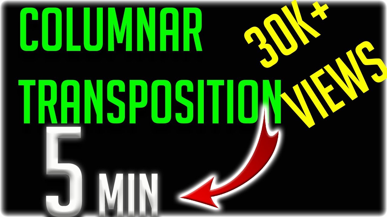 columnar transposition cipher | COMPUTER CRYPTOGRAPHY | COLUMNAR CIPHER ENCRYPTION AND DECRYPTION