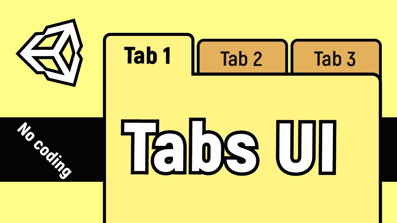 Unity Tabs UI  ( No Coding )