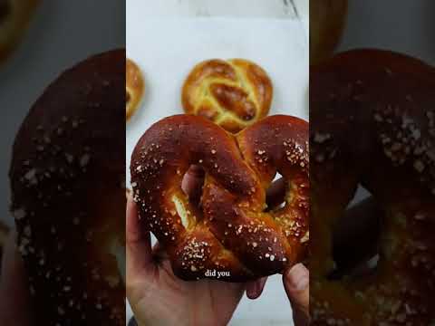 Authentic pretzels #shorts #baking