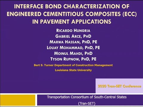 Conference: Interface Characterization of Jointless ECC Ultrathin White Top. Under Accelerated Loads