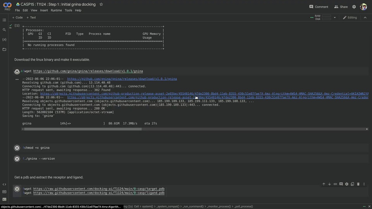 docking.ai CASP15 : T1124 : Protein Ligand Docking using AI, ML and CSCW