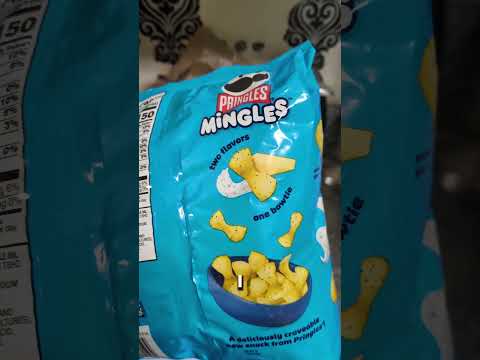 Trying Pringles Mingles #shorts #foodie