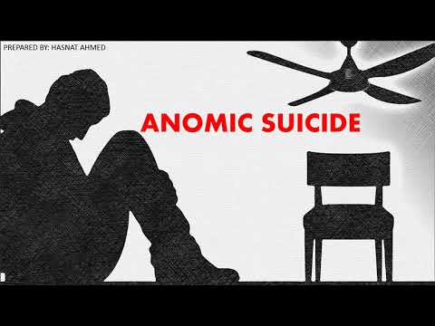 ANOMIC SUICIDE... Sociology.... Emile Durkheim