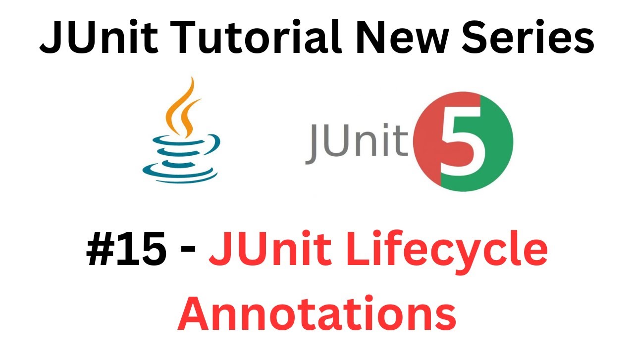 JUnit Tutorial - #15 - JUnit Lifecycle Annotations