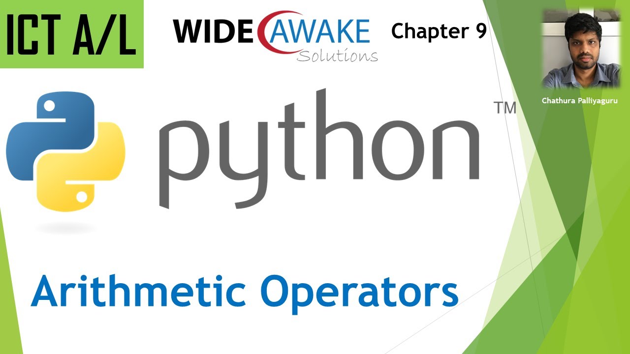 ICT AL Python Arithmetic Operators