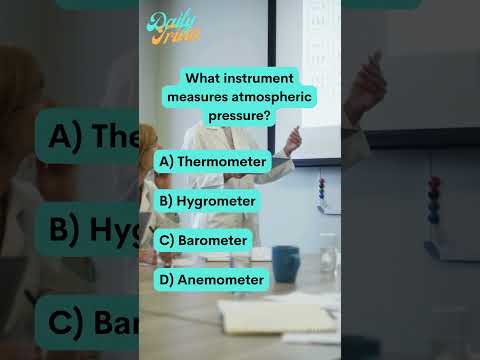 What instrument measures atmospheric pressure? - Daily Trivia #78 #quiztime #trivia #quiz #quizzes