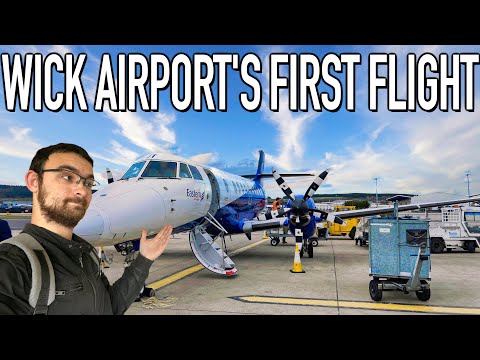 Wick Airport's first flight in Years. (Aberdeen - Wick Eastern Airways)