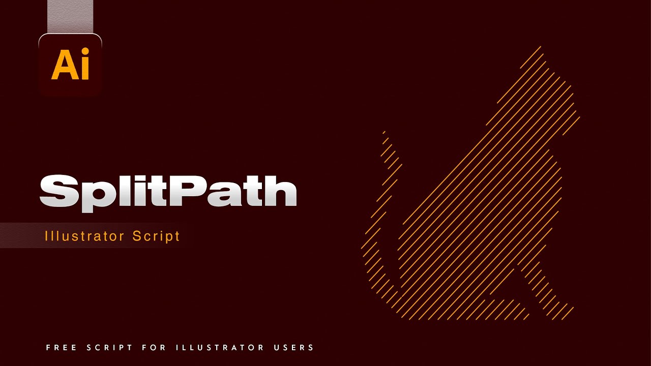 Split the paths in Illustrator with one Click I Illustrator Scripts I Split Path