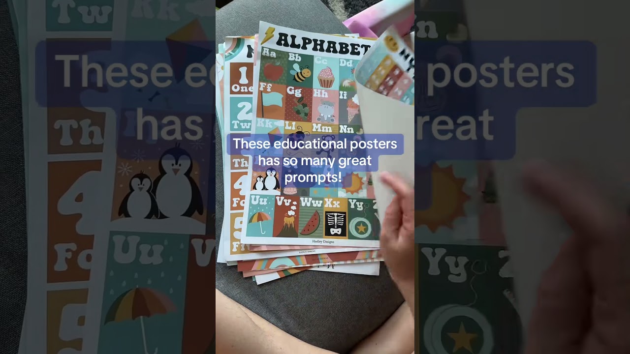 Engaging Toddler Learning Posters | #education #educational #posters #teachers