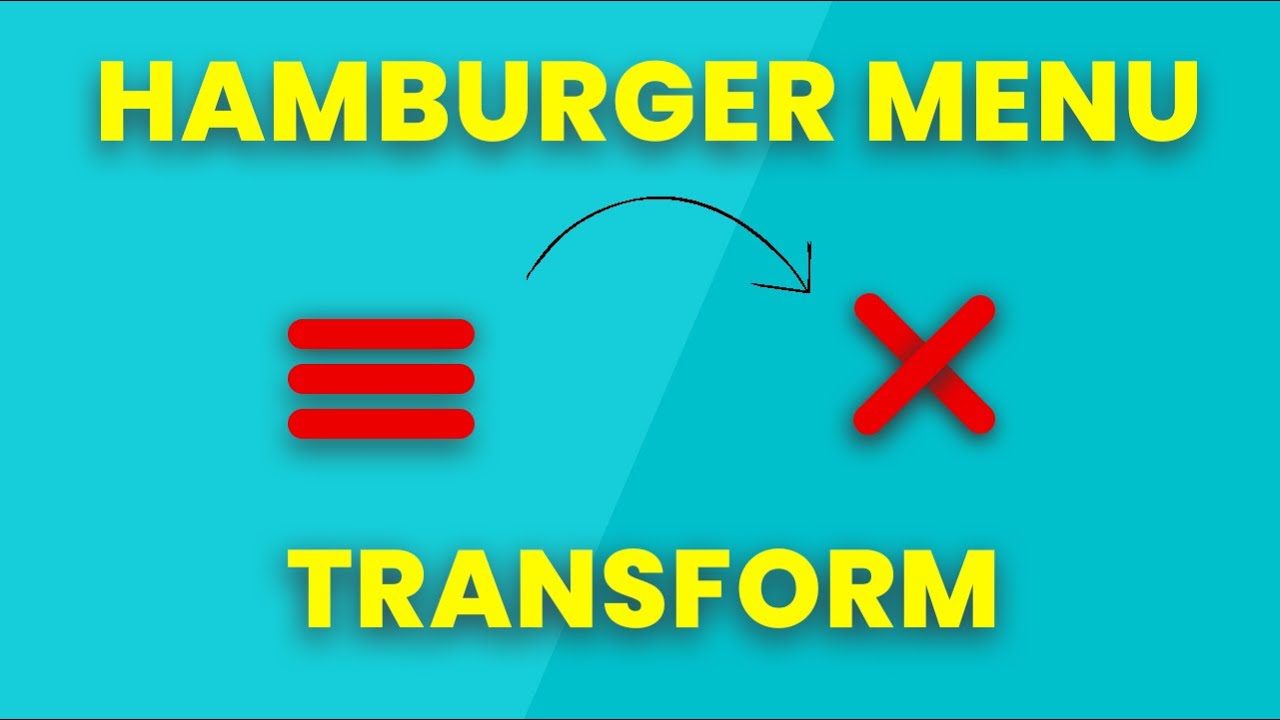 Pure CSS Hamburger Menu Using CSS | Menu Toggle