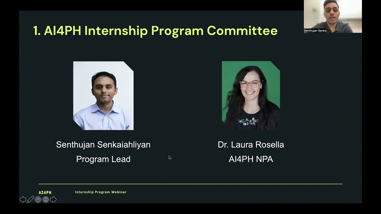 AI4PH - Internship Information Webinar Recording