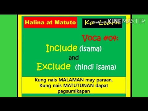 Synonyms and Antonyms Include and Exclude