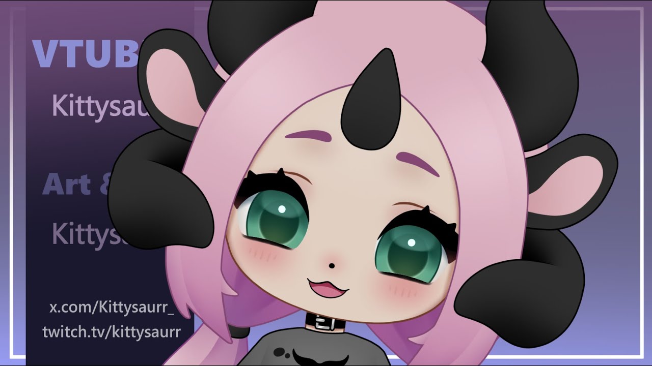 [Live2D] Kittysaur Chibi Model 2.0 [Vtuber Showcase]