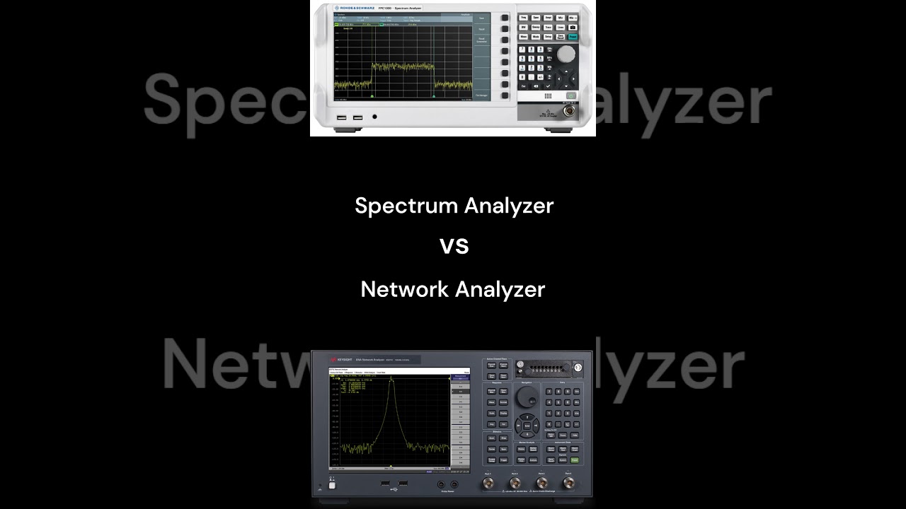 Spectrum analyzer vs network analyzer