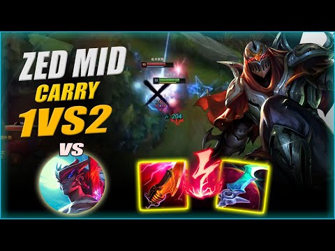 FANREN ZED VS YONE | ZED 1V2 YONE AND JUNGLER CAN'T PLAY THE GAME