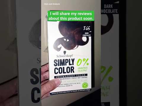 Schwarzkopf simple color review. #youtubeshorts #shorts #shortsvideo #products #review