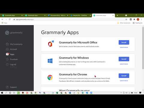 Download Install and Use Free Grammarly for MS Word and Outlook