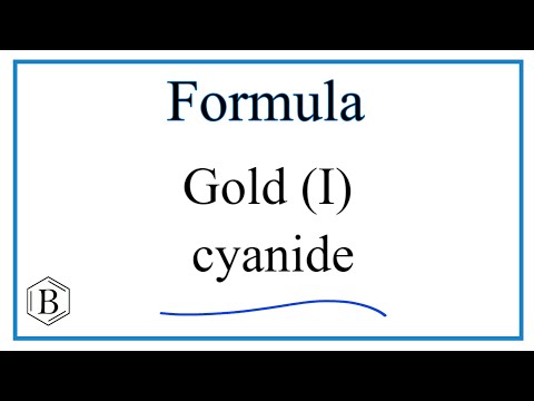 How to Write the Formula for Gold (I) cyanide