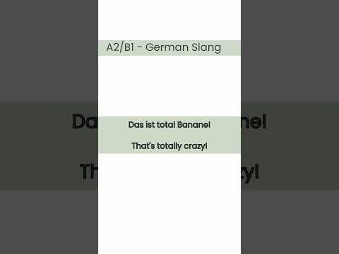 #039 Lerne Deutschen Slang | Deutsch lernen durch Hören | A2-B1 | Learn German Slang | #learngerman