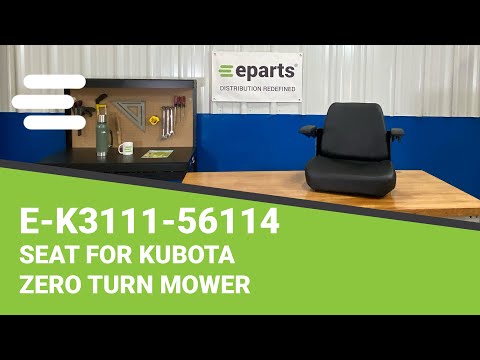 Review: E-K3111-56114 DirectFit Seat for Kubota Zero Turn Mower | eparts.shop