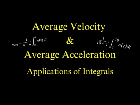 How to Use Calculus to Determine Average Velocity & Average Acceleration | AP Calculus