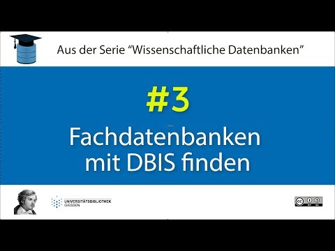 #3 - Fachdatenbanken mit DBIS finden