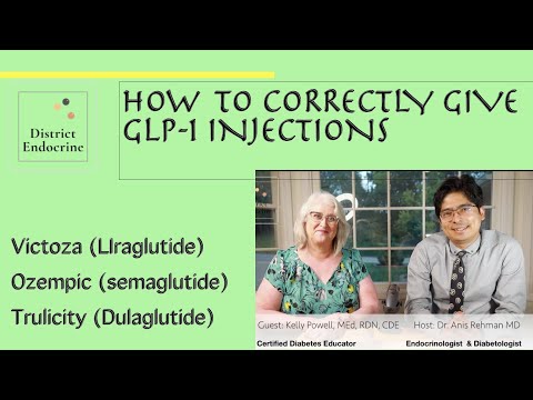 GLP1 How to inject Victoza Ozempic Trulicity