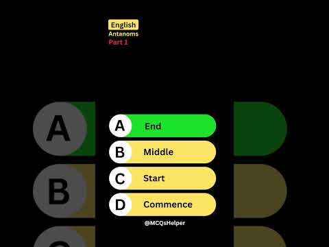 English Antonym MCQs Part 1#shorts