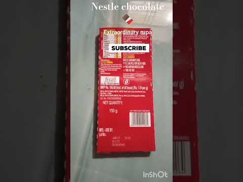 Nestle chocolate #shortvideo #nestle #chocolate #unboxing #extraordinaryrupa