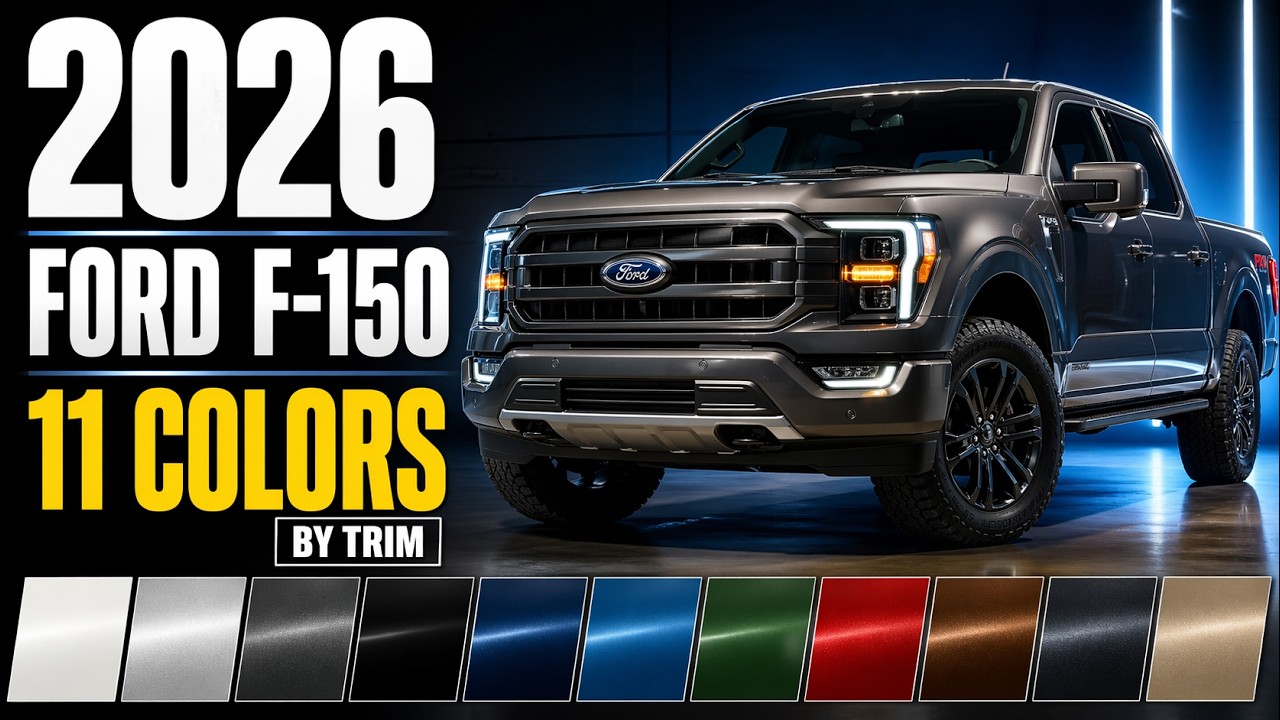 Colors of Ford F-150 (2026) — All 11 Exterior Paint Colors by Trim