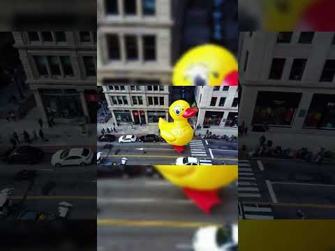 Sora AI Example! - Giant duck walks through the streets in Boston #sora #soraai #openai #soraiavideo