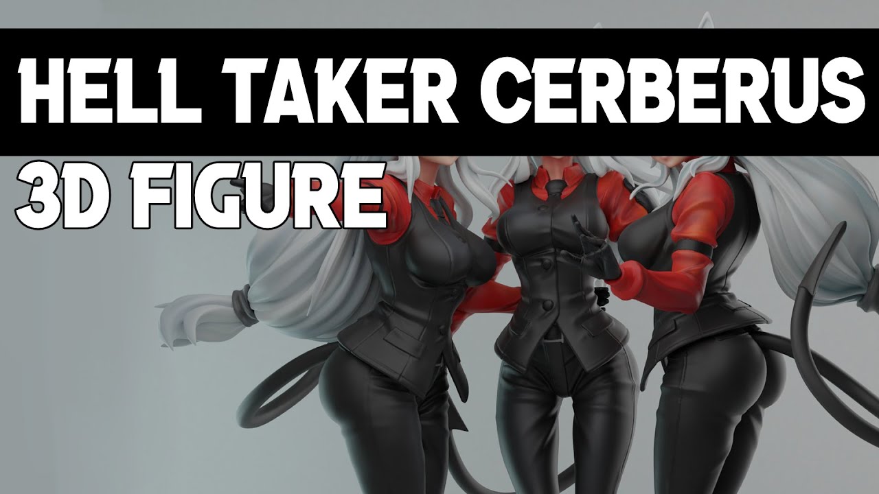 Helltaker Cerberus Sculpture Timelapse