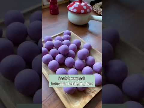 Bola bola ubi ungu bikinnya superr gampang🍠👈#resep #resepmudah #berbagiresep