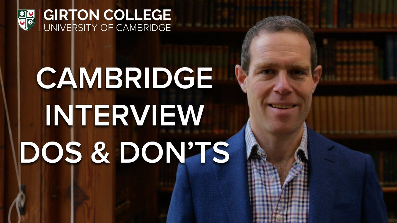 Cambridge interview 'dos and don'ts'
