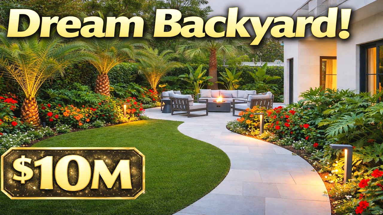 Inside a $10M Dream Backyard Paradise | Luxury Tropical Garden Tour