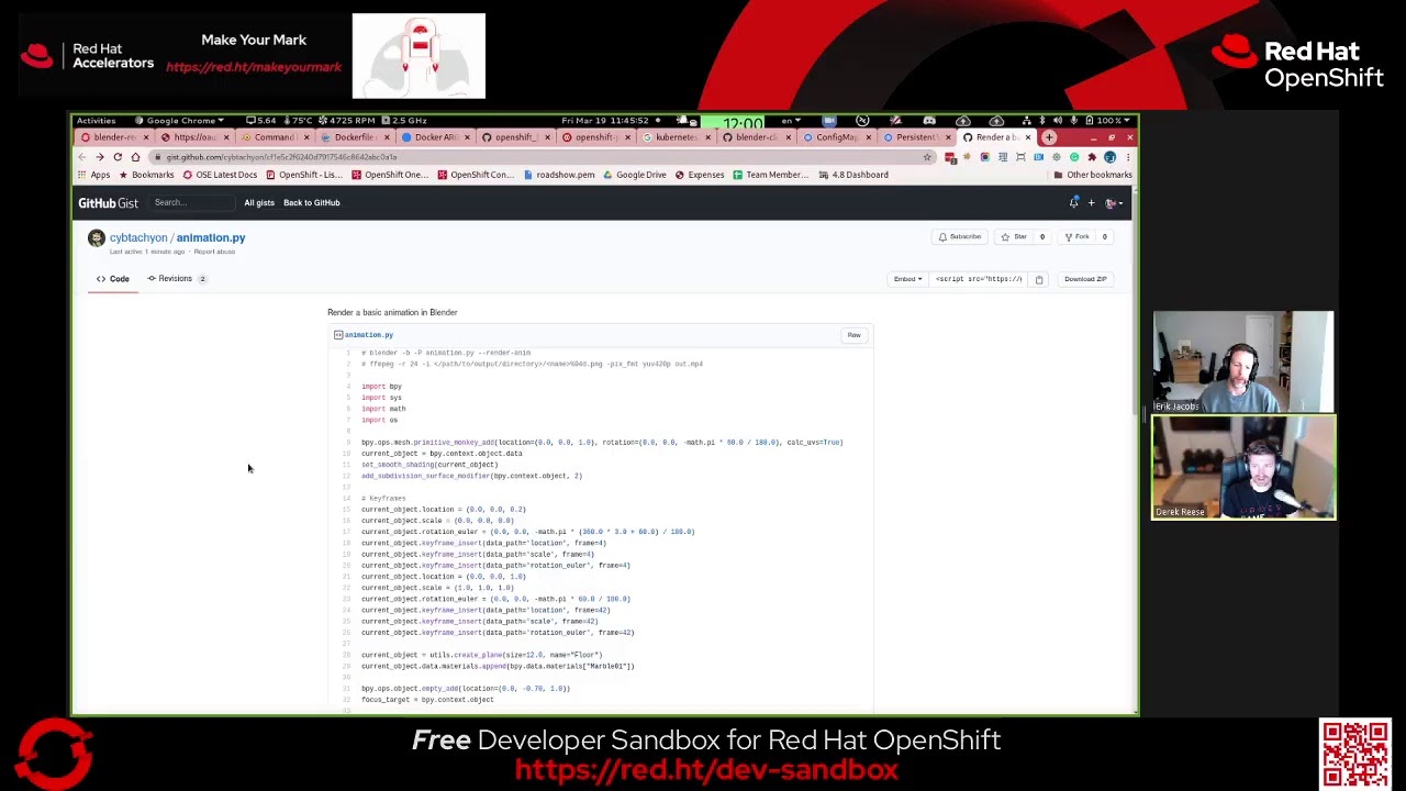 Blender Remote Rendering and Python Scripting with OpenShift