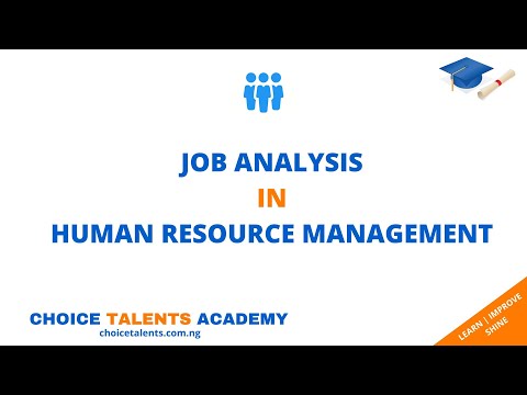 Job Analysis in Human Resource Management