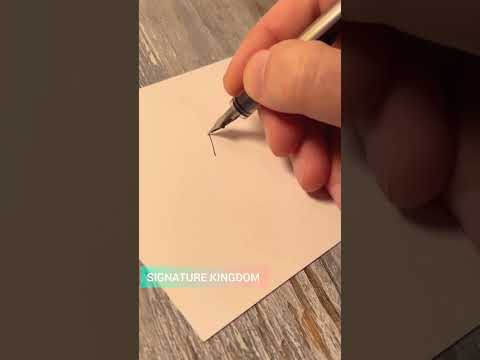 How To Design Your Own Amazing Signature | How To Create Your Own Signature#shorts #youtubeshorts