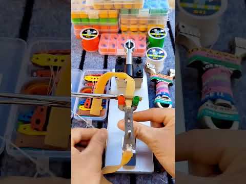 Slingshot rubber band binding steps#shorts #slingshot #shooting #foryou